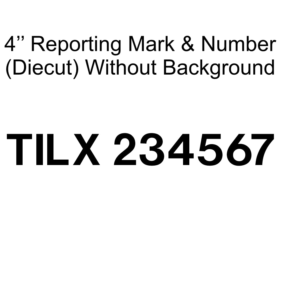 4" REPORTING MARK AND NUMBER (DIECUT) WITHOUT BACKGROUND – Online ...