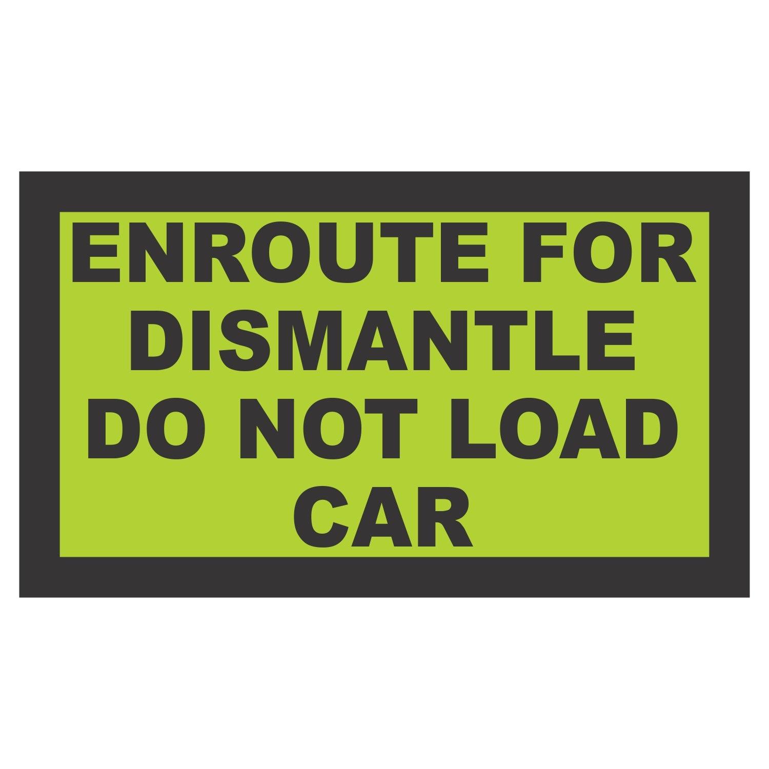 Enroute For Dismantle do not load car Decal – Online Railcar Decals and ...